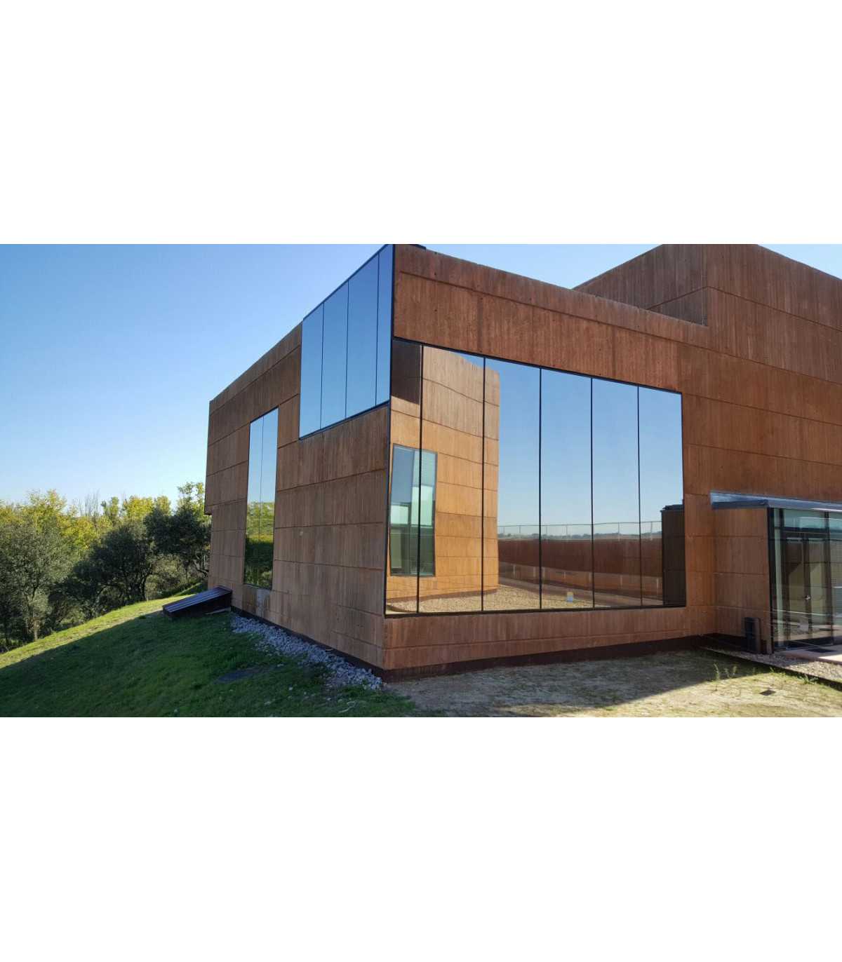 Inox 25 Extérieur - Film réfléchissant aspect inox